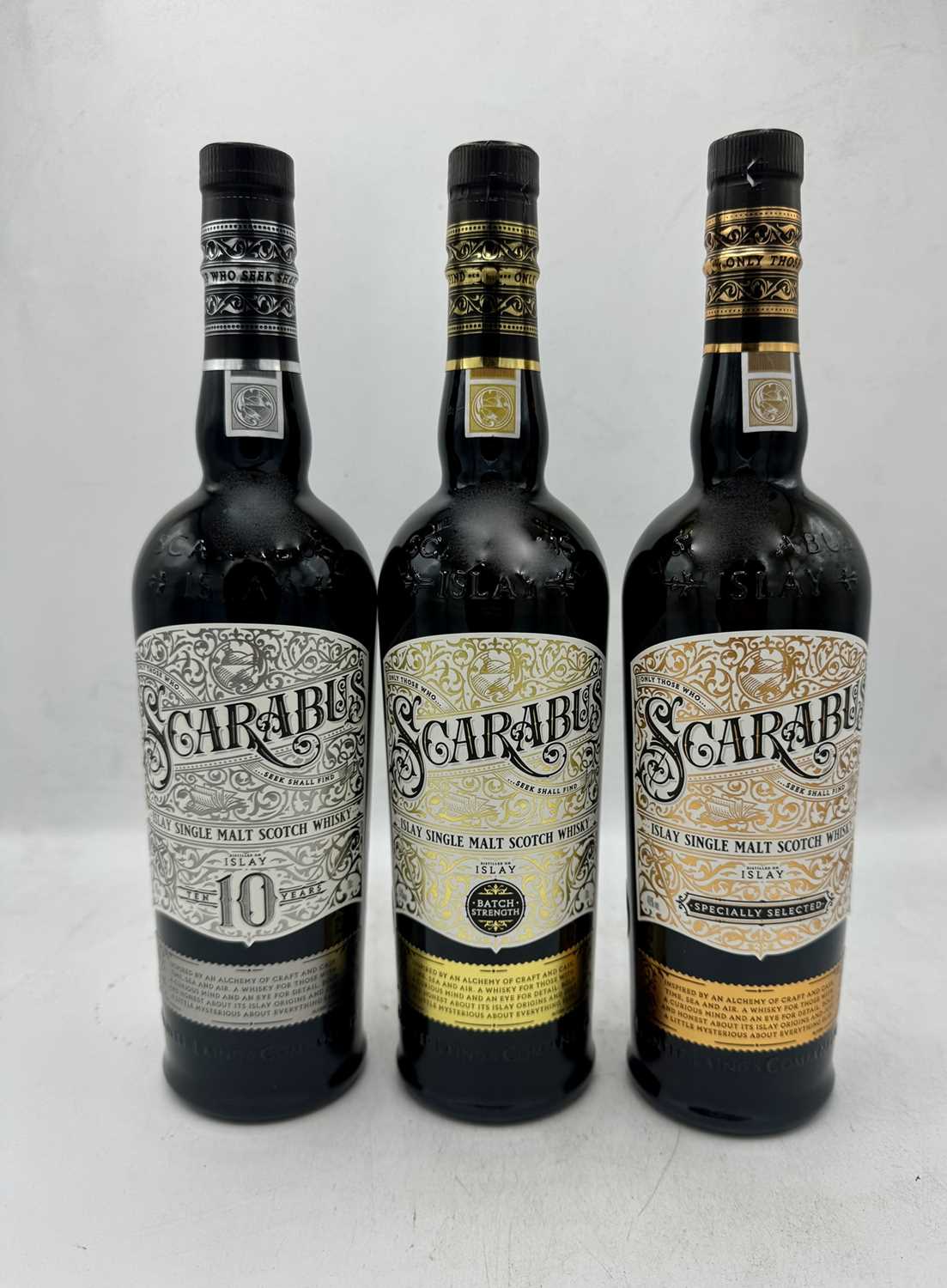 Lot 159 - 5 bottles Mixed Scarabus Collection Islay