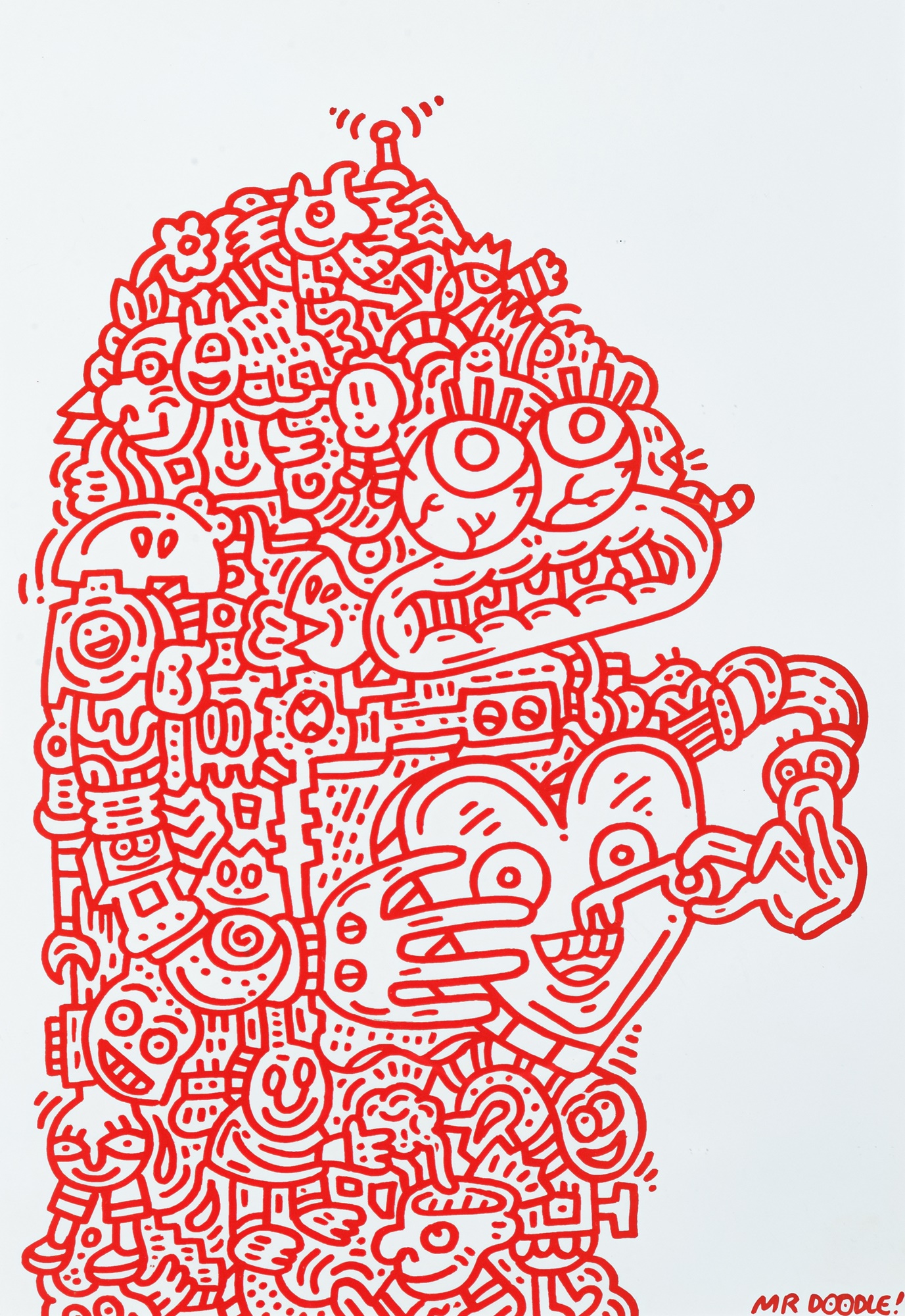 Lot 323 - Mr Doodle (British 1994-), 'The Key To My